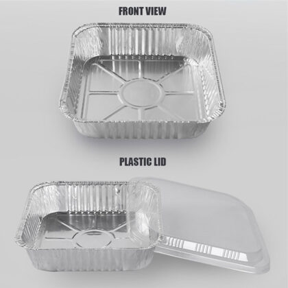 8x8 Aluminum Foil Pans with Lids - Eming