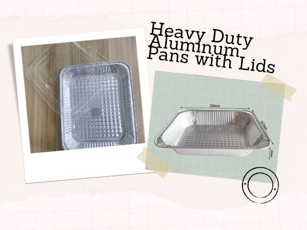 Heavy Duty Aluminum Pans with Lids - Eming